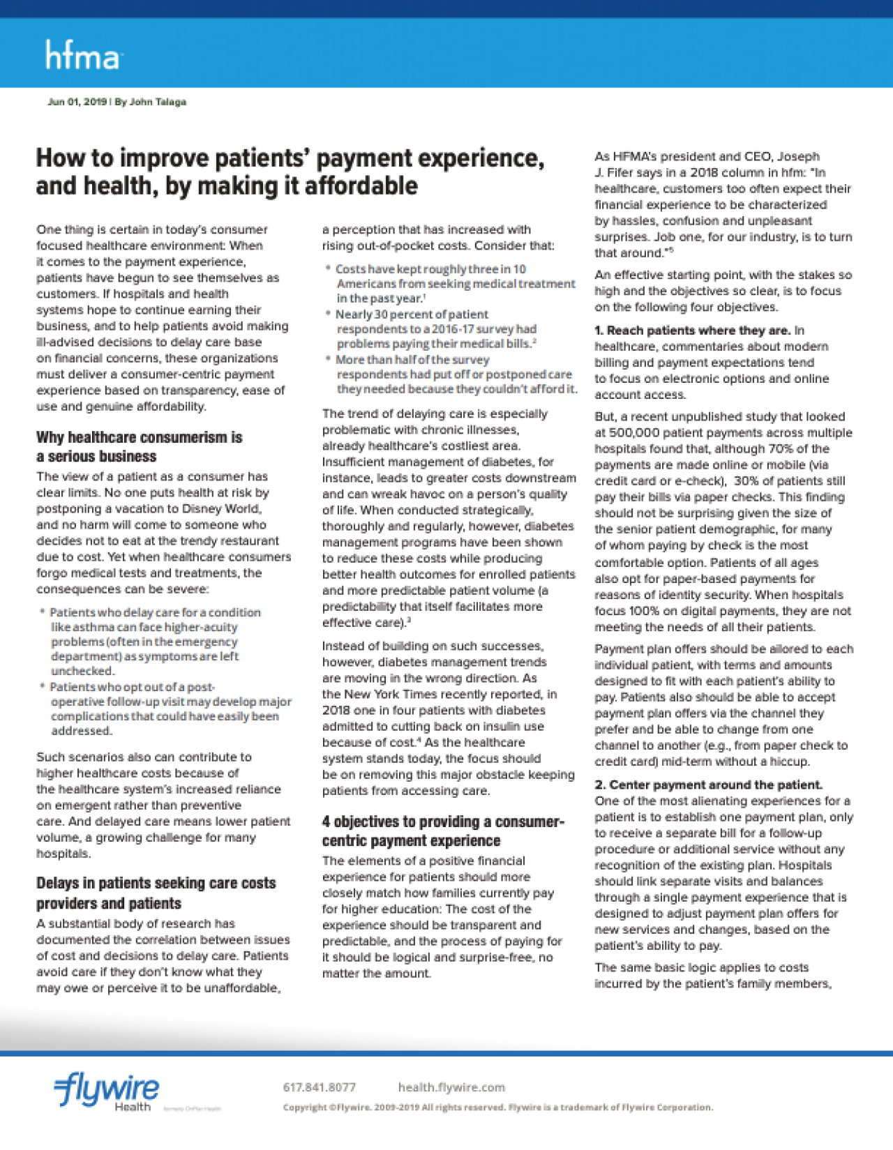 How to improve patients’ payment experience, and health, by… | Flywire
